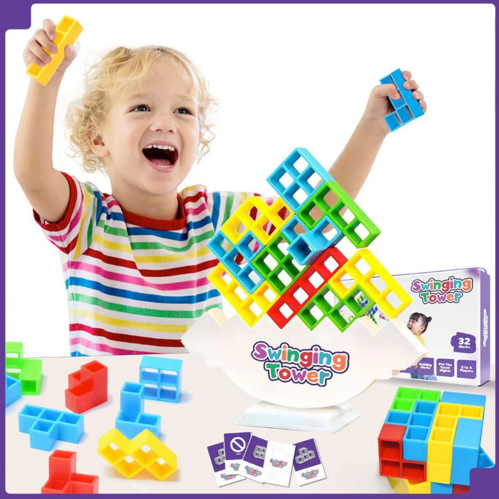 Educational Tetris Tower Game | Balance and Building Fun – Geekmonkey
