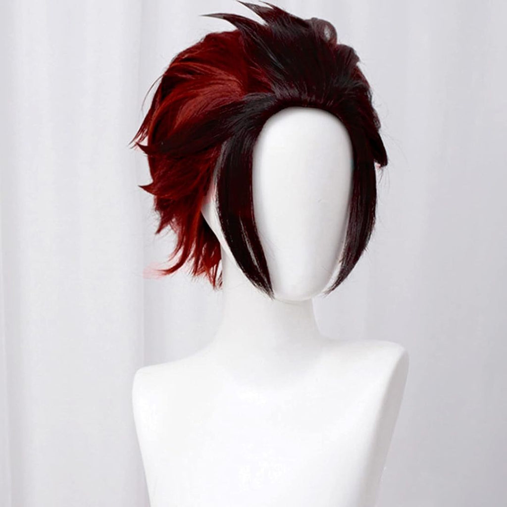 Tanjiro Cosplay Wig - Demon Slayer | Kimetsu No Yaiba Accessory – Geekmonkey