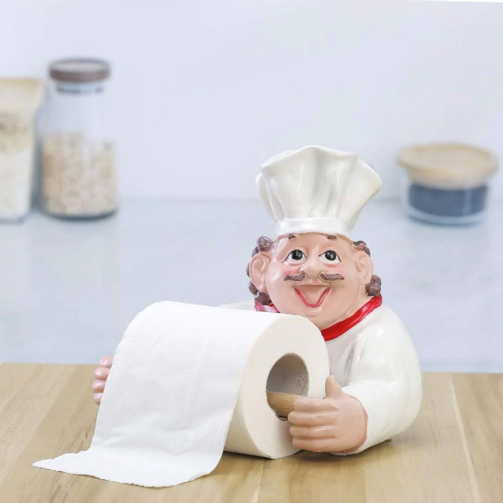 Chef Tissue Paper Holder | Cute Wall Mounted Tissue Roll Holder – Geekmonkey
