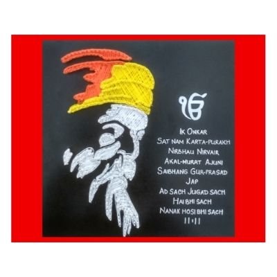 Guru Nanak Dev Ji - String Art Design – Geekmonkey