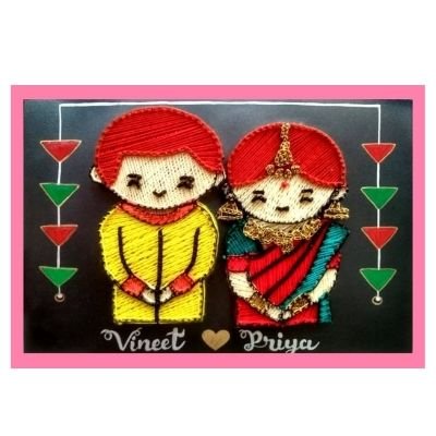 Wedding Couple - Customized String Art Design – Geekmonkey