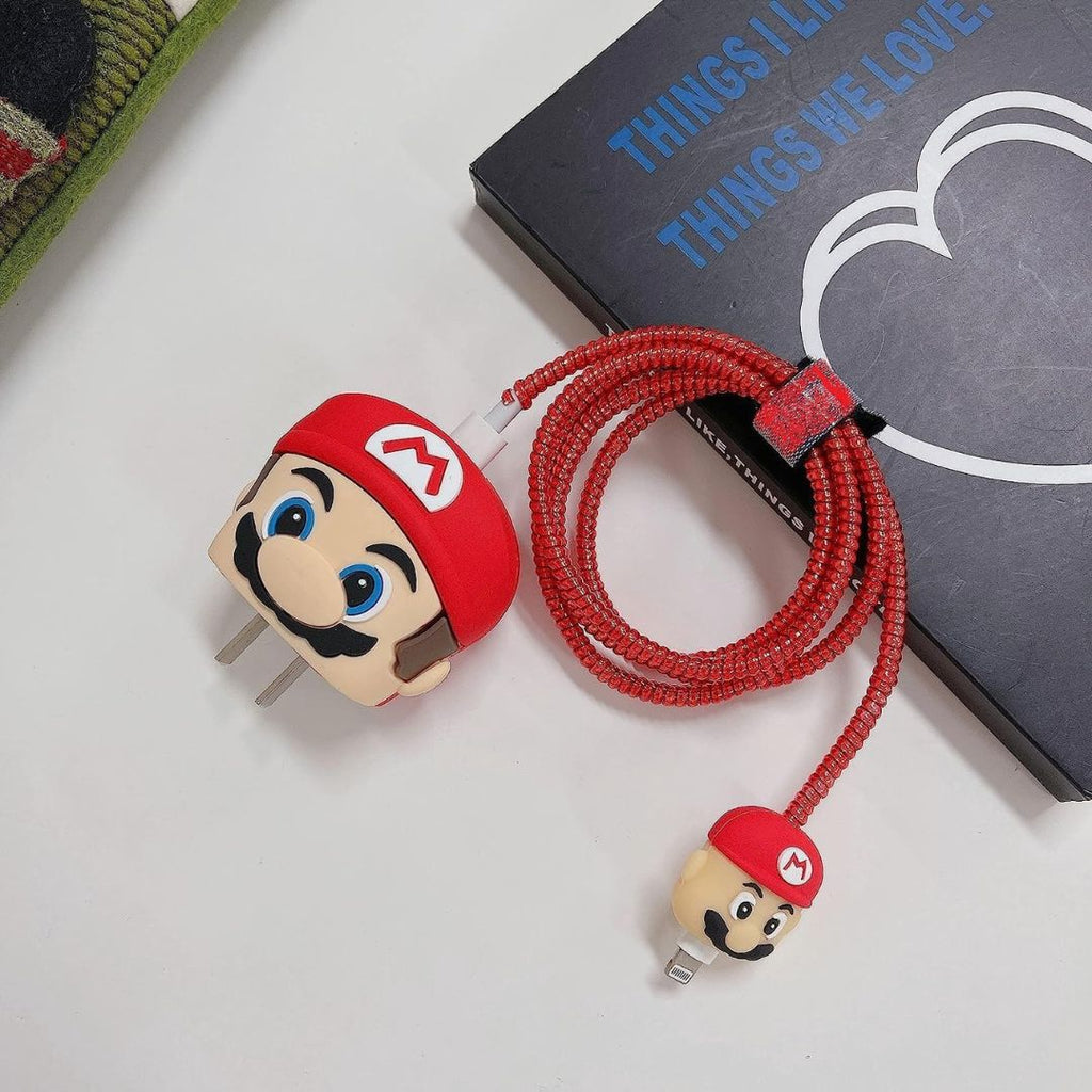 Mario Apple Charger Cover | Game Theme 20 W Charger Cover – Geekmonkey