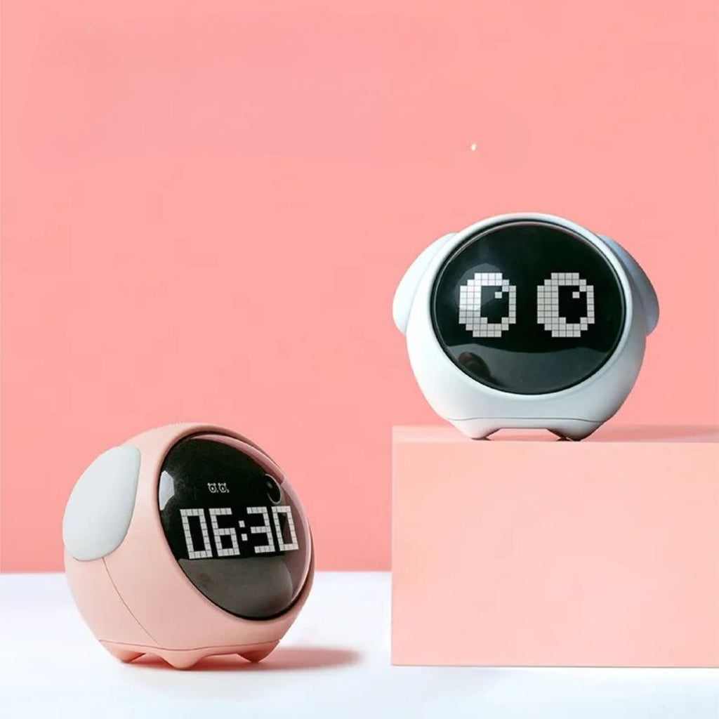 Adorable Emoji Alarm Clock With Light Functions | Digital Clock | Desk ...