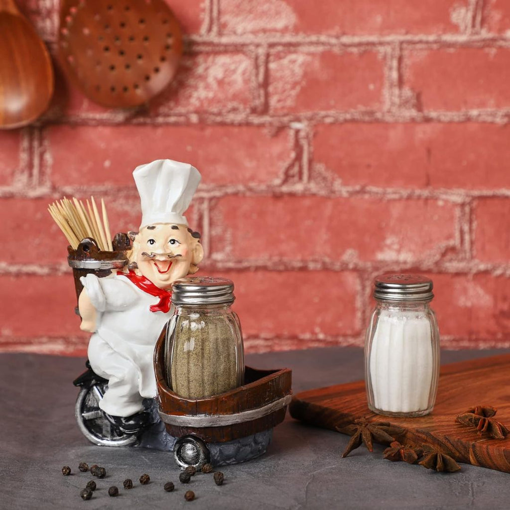 Chef Salt and Pepper Shaker Set | Funny Chef Style Dining Table Decor ...
