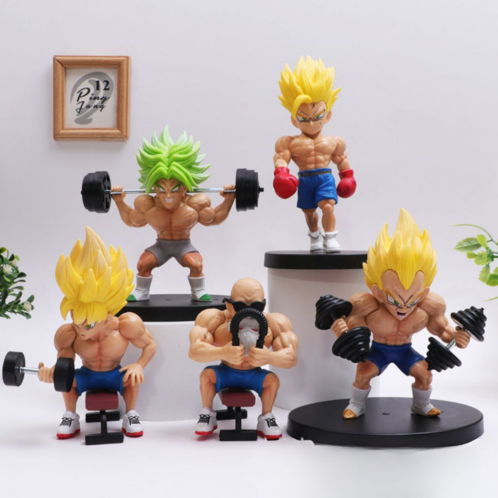 Saiyan Sweat Session Figurines | Dragon Ball Z Workouts Figurines ...