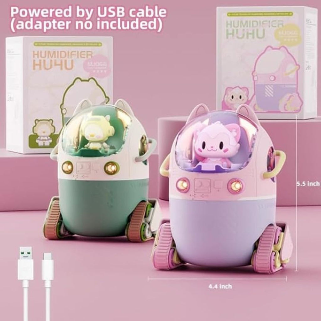 HUHU Mini USB Humidifier – 220ml with LED Night Light – Geekmonkey
