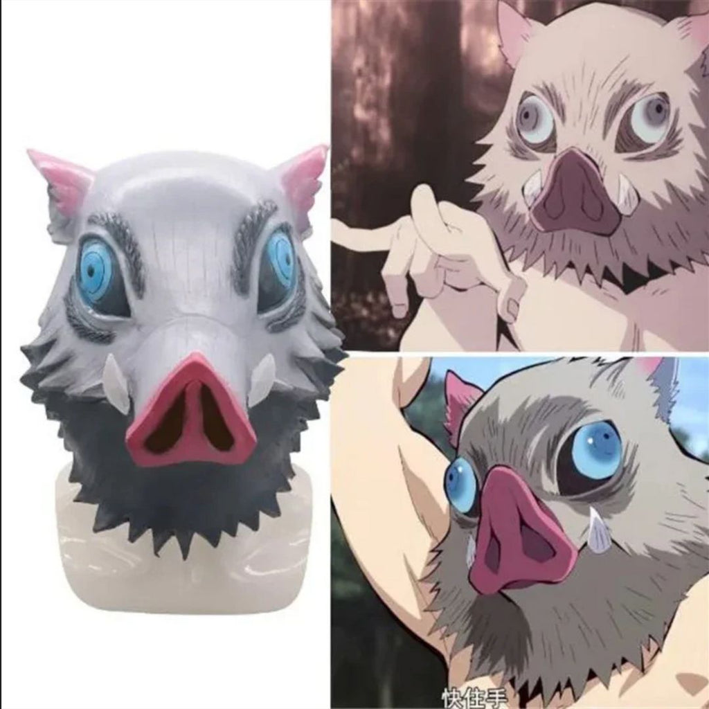 Inosuke Hashibira Boar Mask – Demon Slayer Cosplay Helmet – Geekmonkey