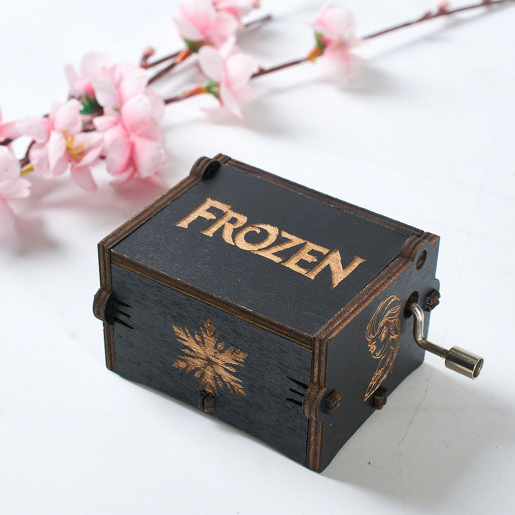 Frozen Music Box - Hand Crank Wood Box – Geekmonkey