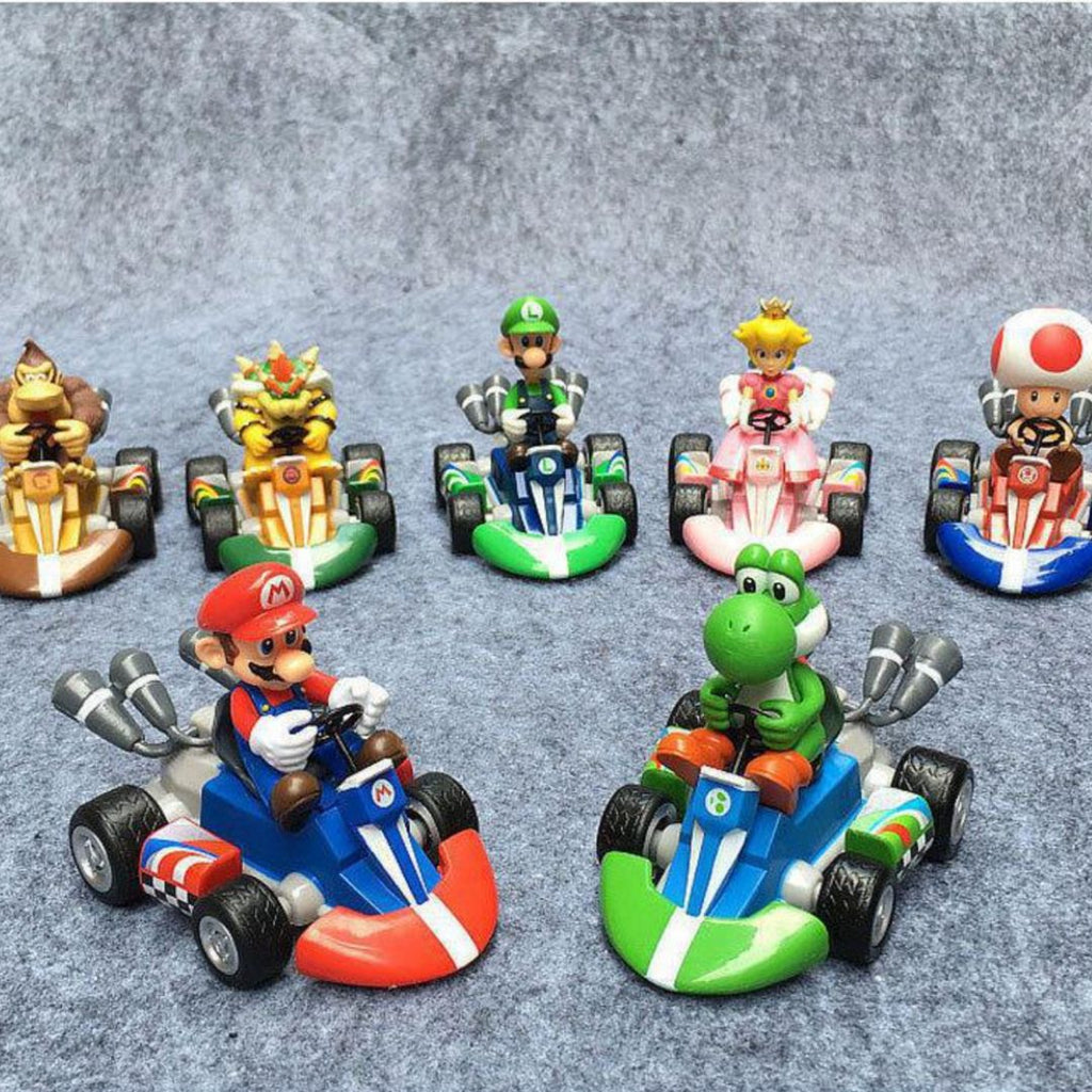 Mario Kart Pull-Back Racing Cars – Collectible Racers – Geekmonkey