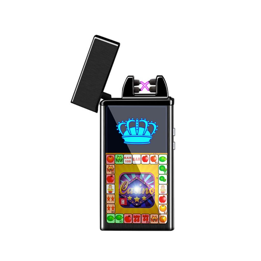 Casino Electric Lighter with Plasma Screen | Dual Arc for Outdoor Adve ...