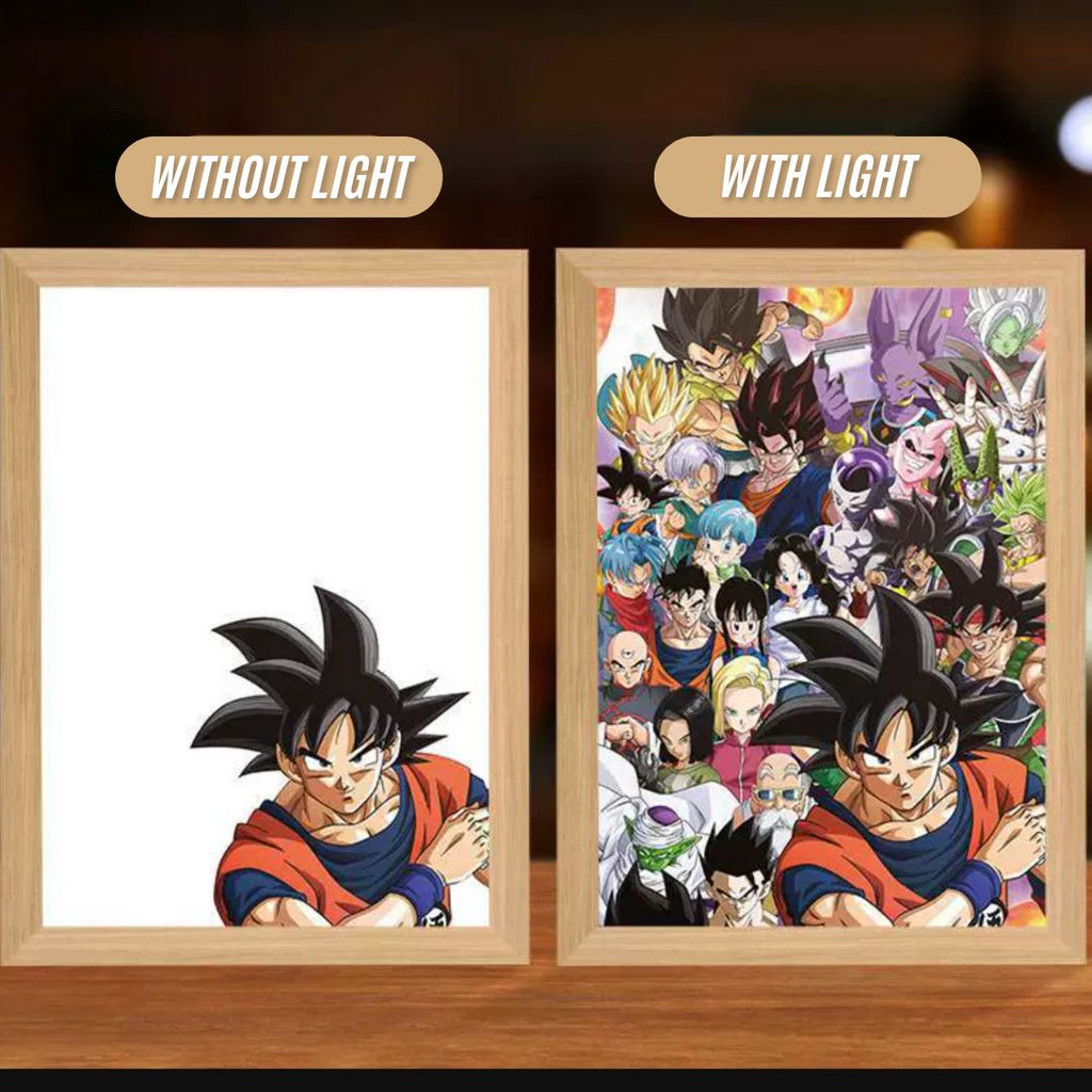 DBZ LED Light Painting | Epic Anime Glow Art – Geekmonkey