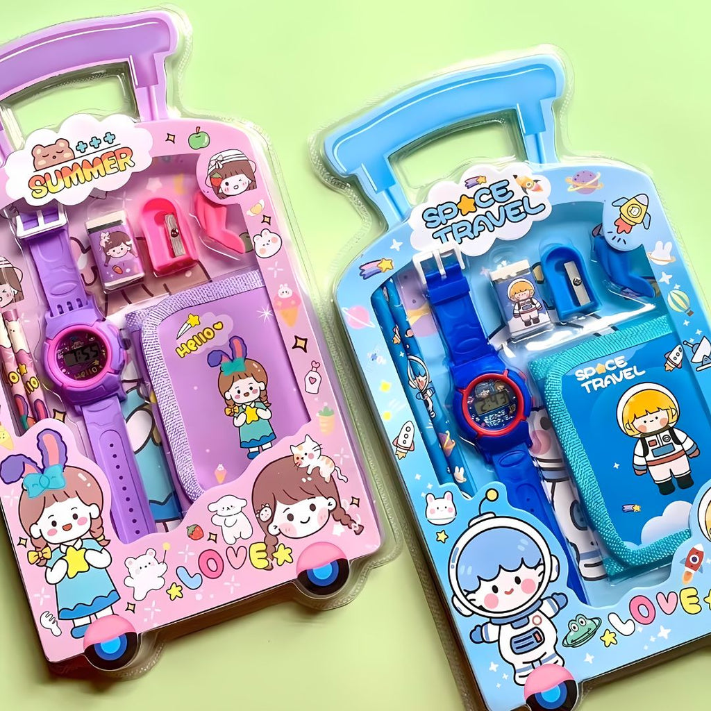 Stationary Set Return Gift | 7 pc Kawaii Stationery Kit for Kids (set ...