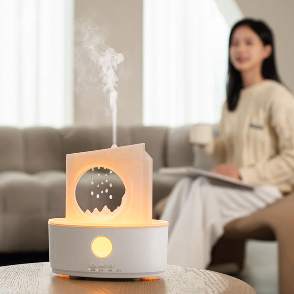 Raindrop Aroma Diffuser – Ultrasonic Humidifier with Fragrance and Lig ...