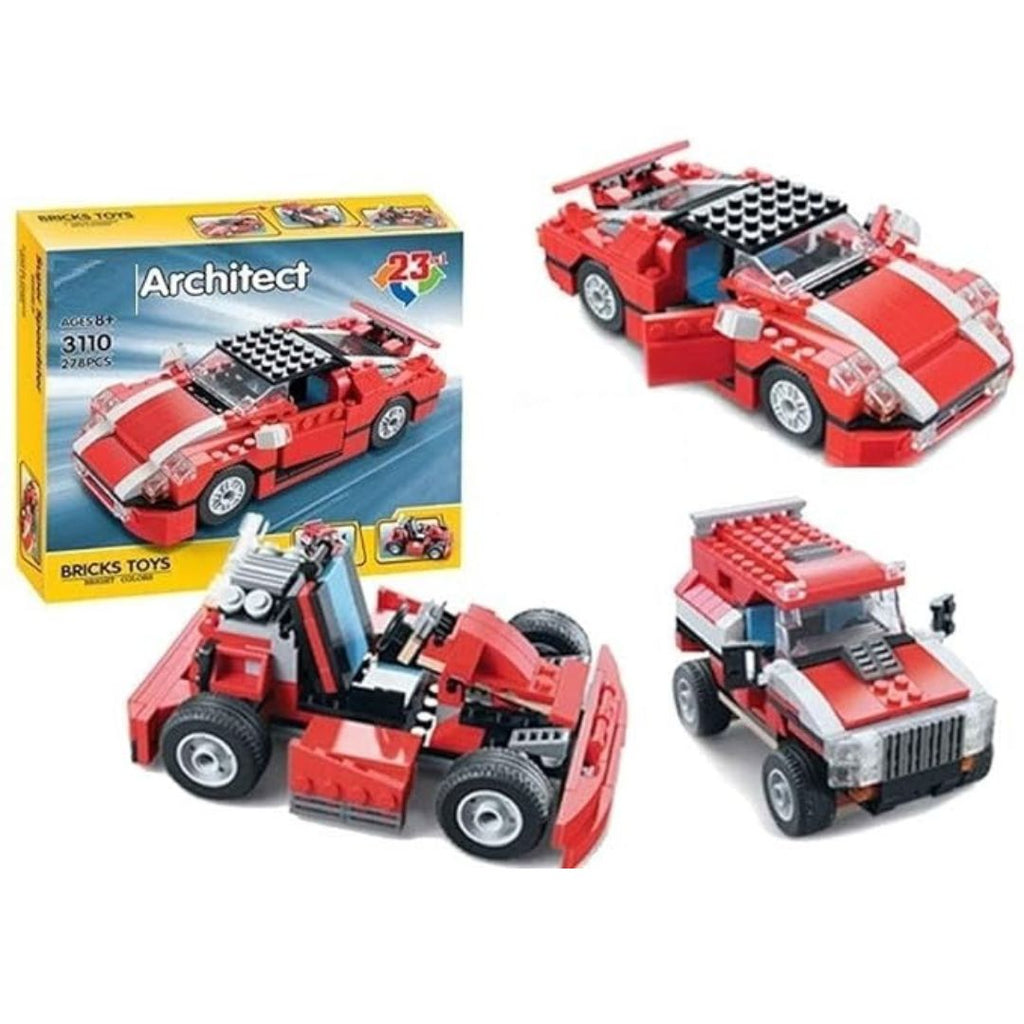 Building Blocks FourWheelers Kit – 278+ Piece DIY Construction Set for ...