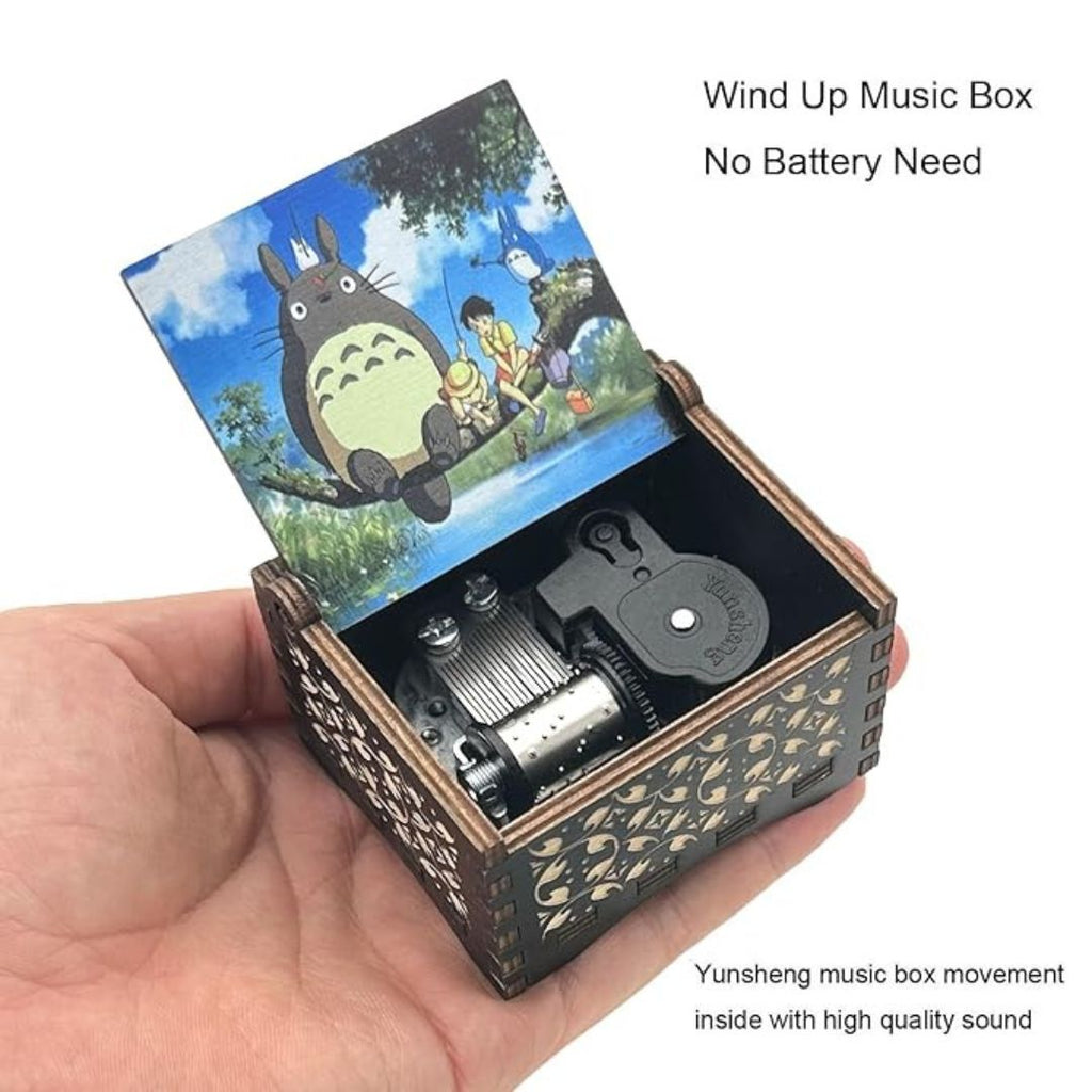 Totoro Wooden Wind Up Music Box – Geekmonkey
