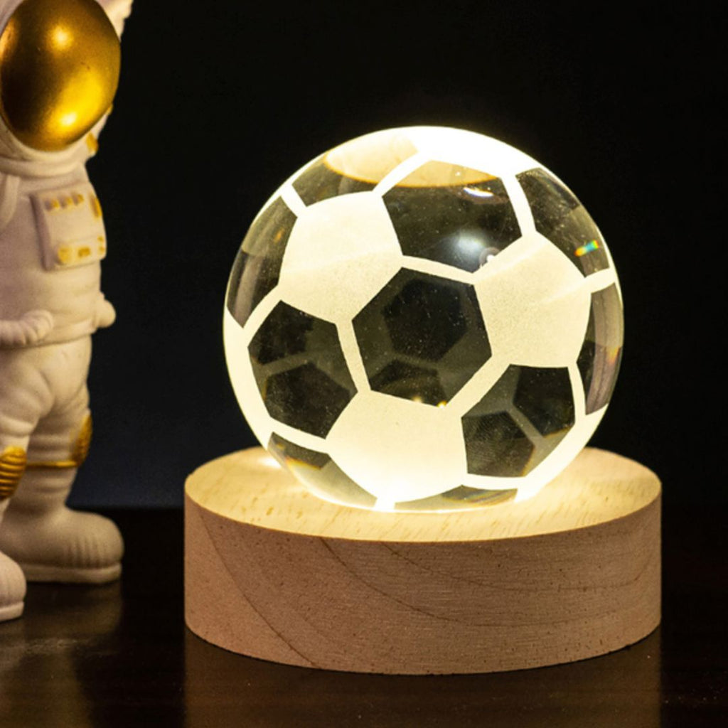 Cute Ball Shaped Crystal Lamp | Perfect Night Light for Sports Lovers ...