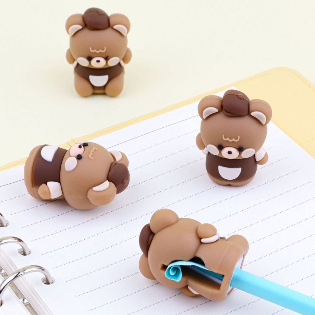 Cool Bear Pencil Sharpener and Topper | Beary Cute Bear Sharpener ...