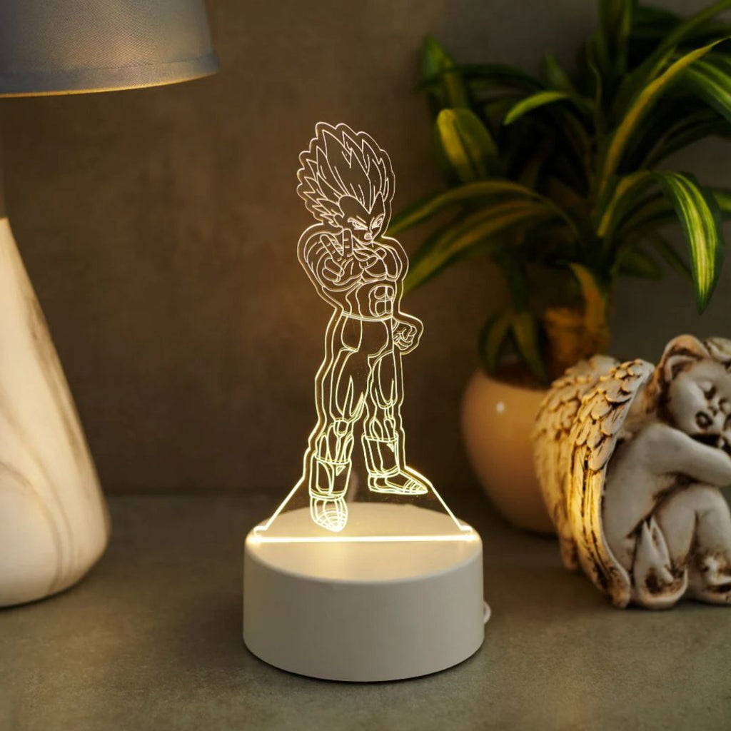 Super Saiyan Goku Lamp | 3D Acrylic Illusion Lamp | Holographic Look ...
