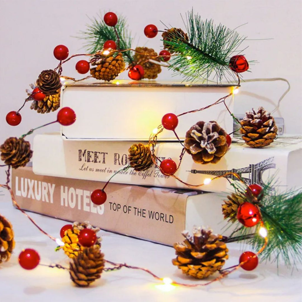 Perfect Fall String Lights | Autumn Theme Pinecone String Lights ...