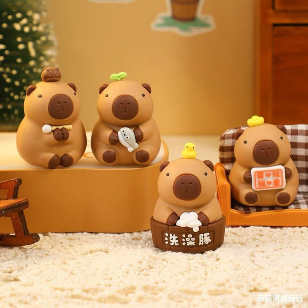 Cute Capybara Figurines [ Set of 4] – Geekmonkey