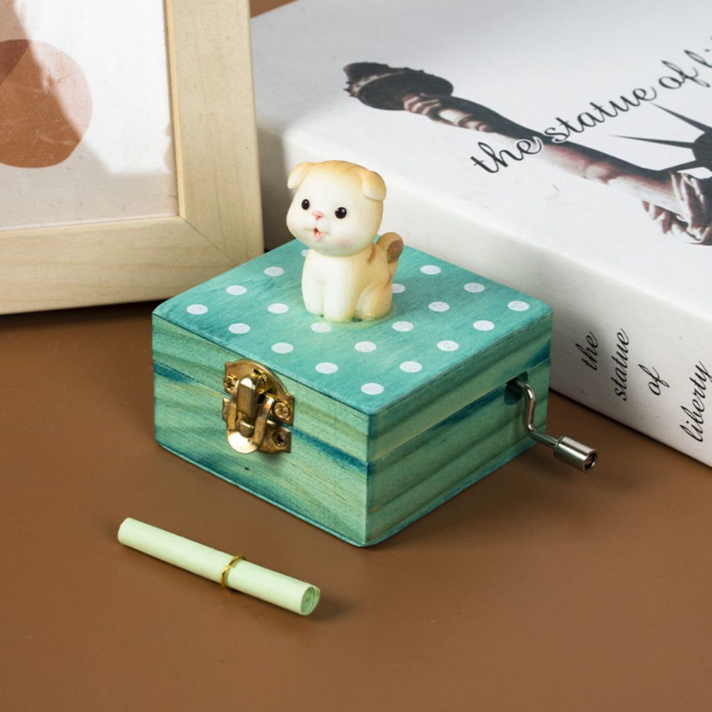 Cute Cat Music Box | Hand Crank Music Box – Geekmonkey
