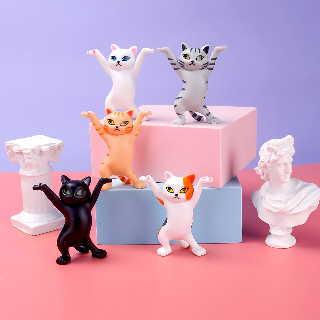 Sassy Cat Figurine Set: Unleash the Purrfect Chaos! – Geekmonkey