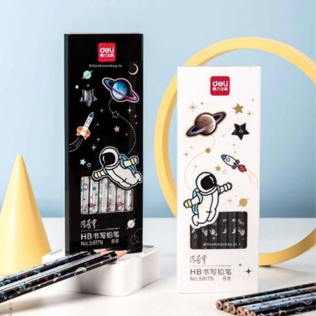 Astronaut Pencil Set - Reach for the Stars (set of 8) – Geekmonkey