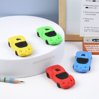 Race Car Eraser (Set of 4) – Geekmonkey