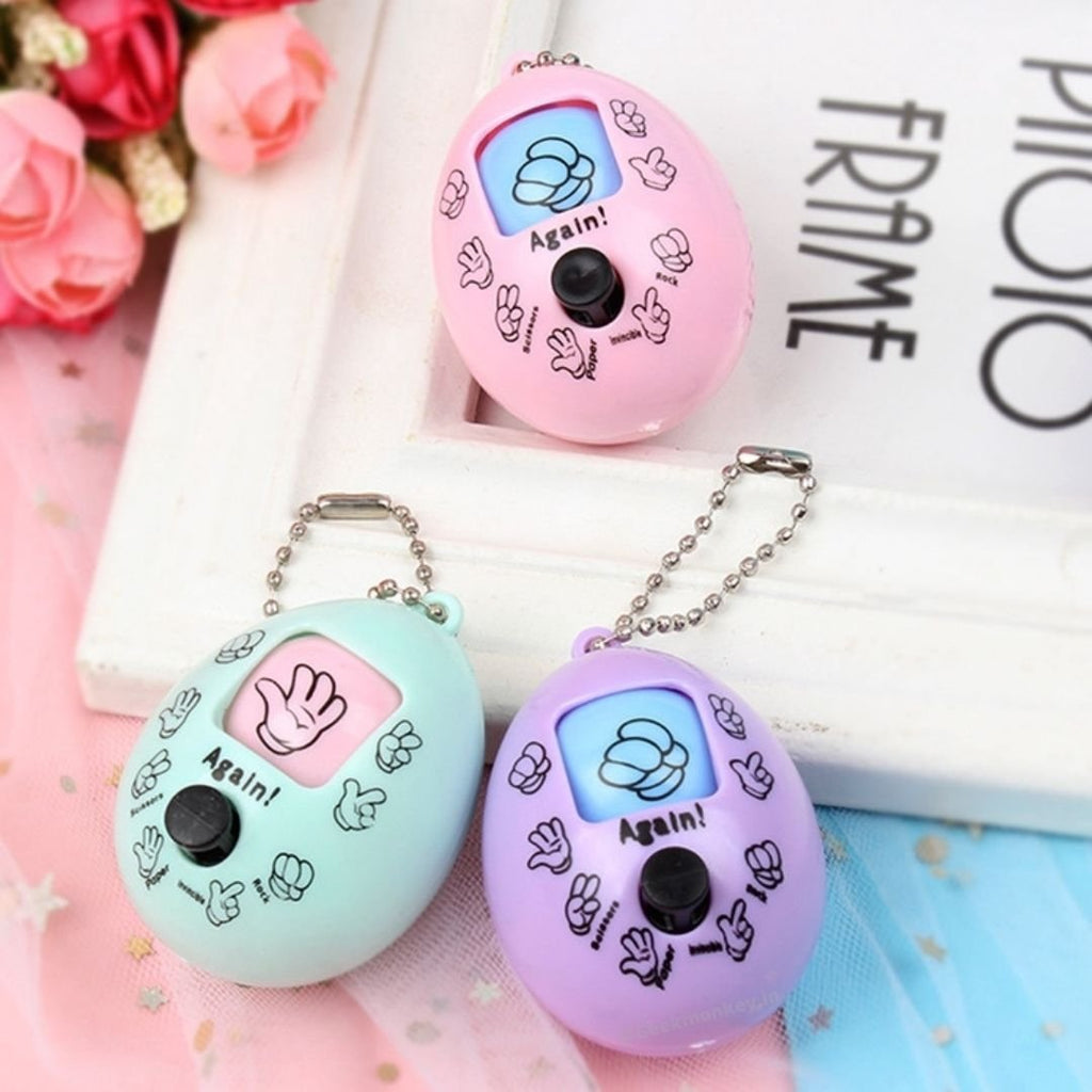 Rock Paper Scissors Play Toy KeyChain (Set of 2) – Geekmonkey