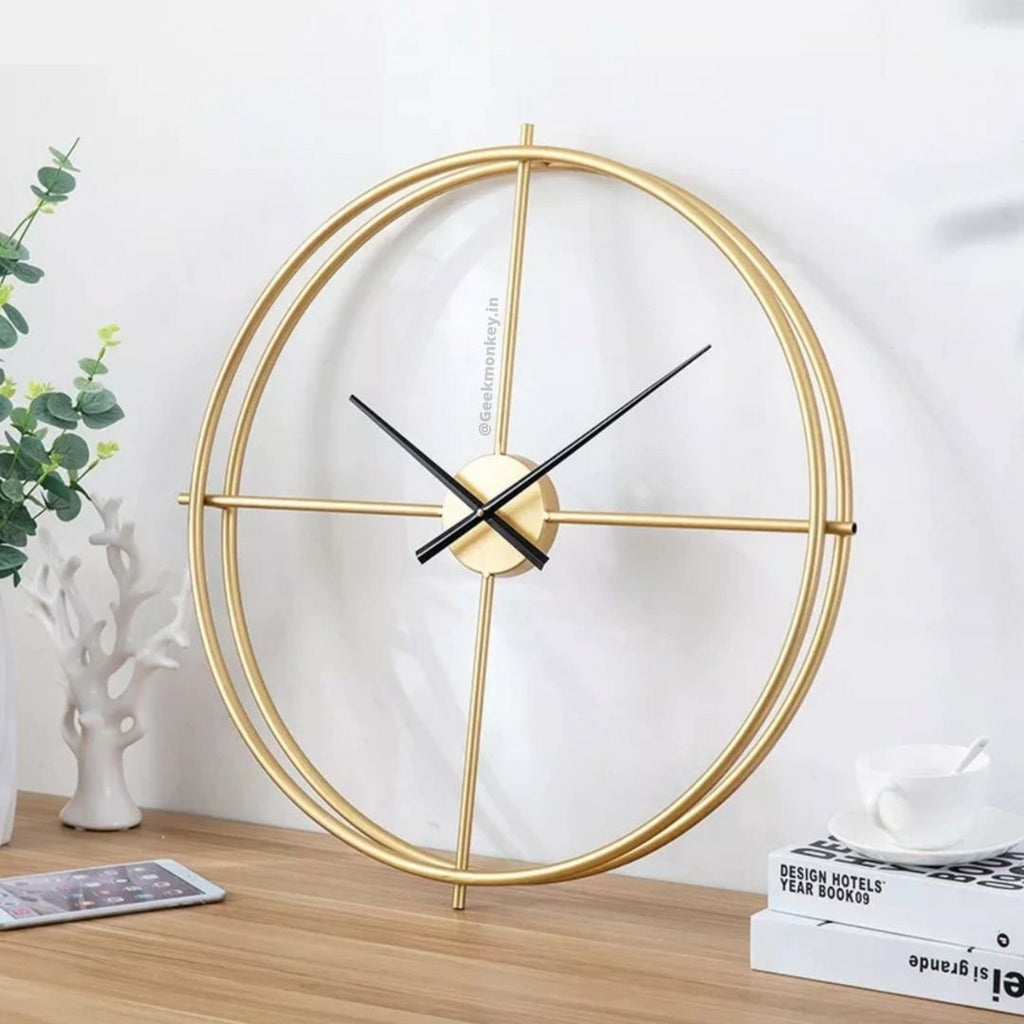 Simplistic Wall Clock - Metal Decor – Geekmonkey