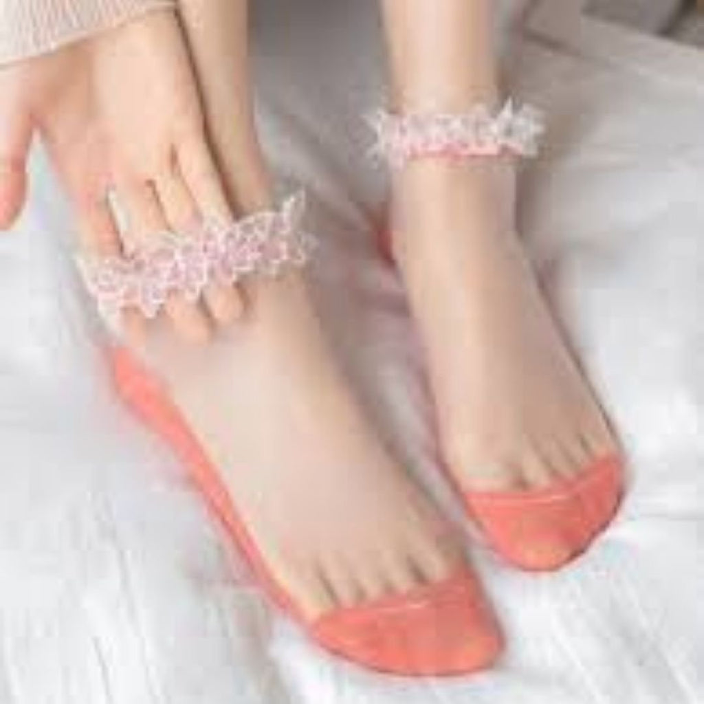 Flower Wreath Socks - Breathable Net Socks – Geekmonkey