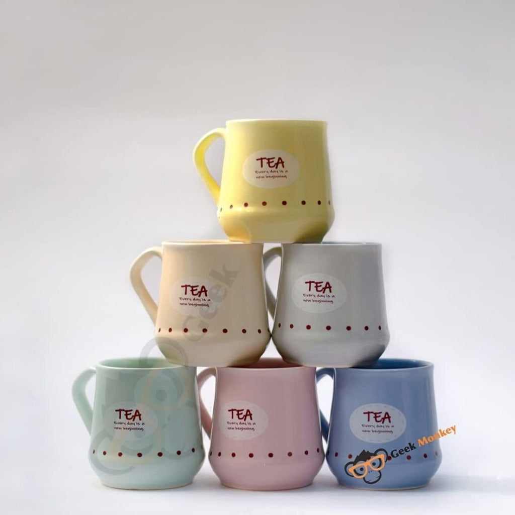 Pretty Pastel Mug Set - Candy Colored Mugs (Set of 6) – Geekmonkey