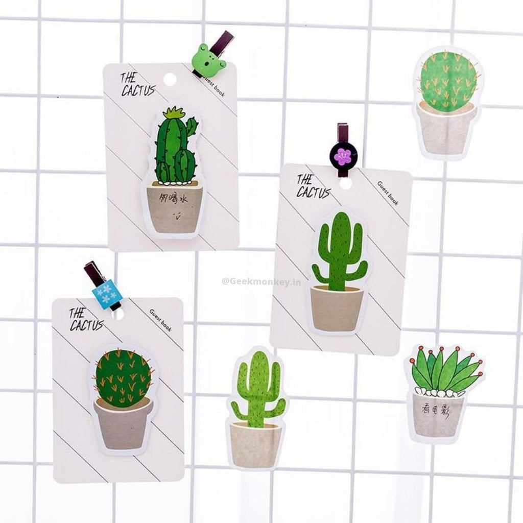 Cactus Sticky Notes (Set of 2) – Geekmonkey