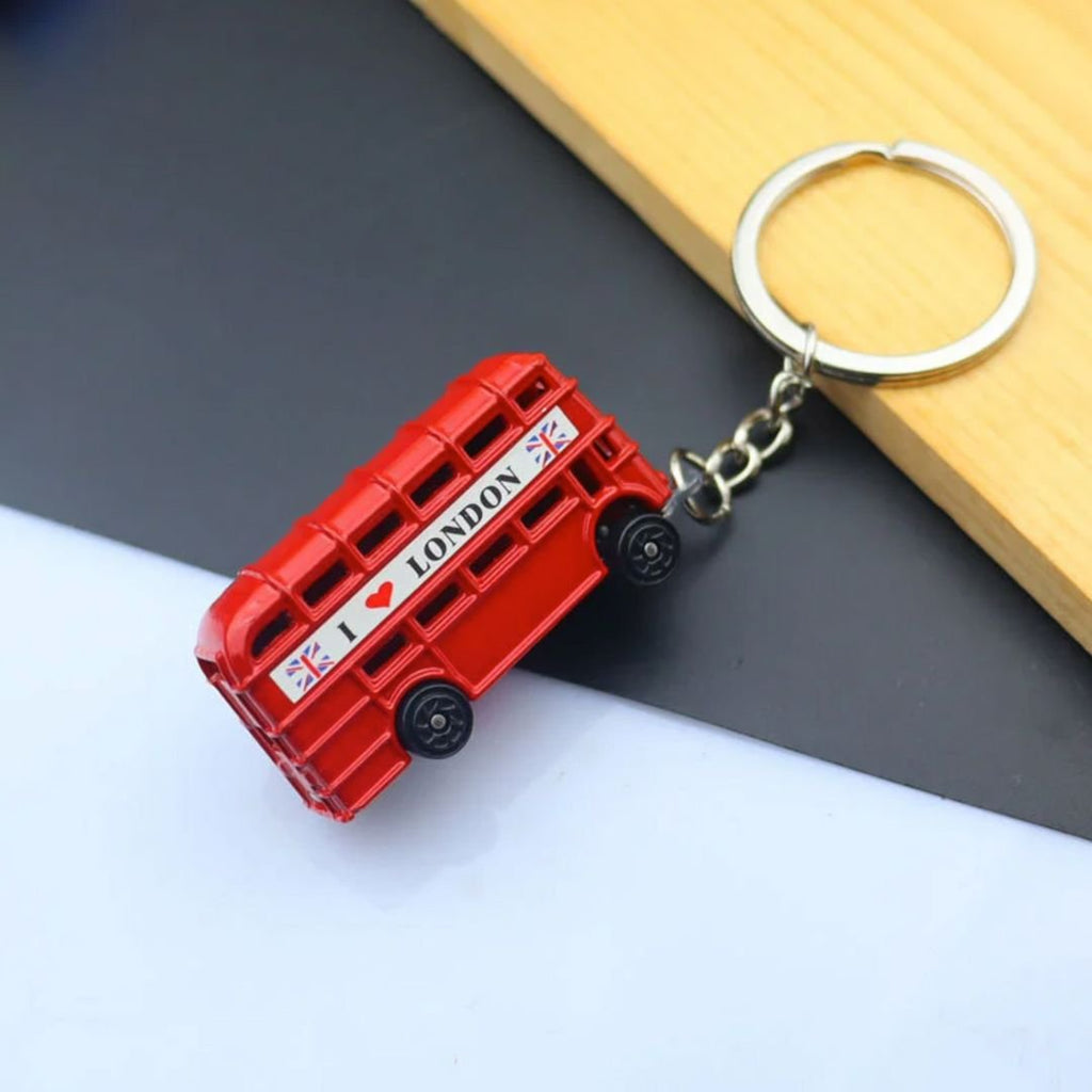 London Red Bus Keychain | Cool Souvenir Gift 3D Die Cast Bus – Geekmonkey
