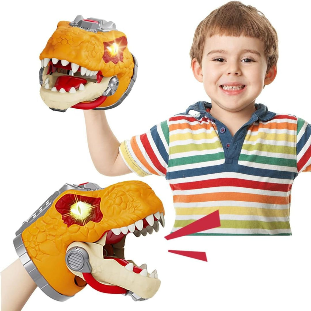 3 in 1 Realistic Dinosaur Hand Puppet with Light and Sound | Role Play ...