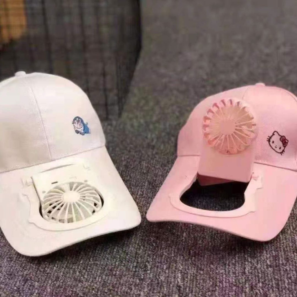 Mini Rechargeable Fan Cap | Portable USB Powered Cap with Fan – Geekmonkey