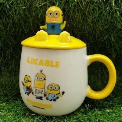 Minion Mug with Lid and Spoon – Geekmonkey