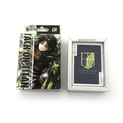 Attack on Titans Playing Cards | Fun Anime Attack on Titan Gifts ...