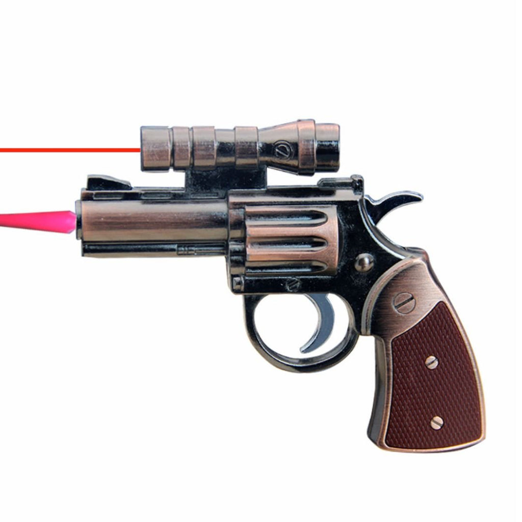 Unique Gun Lighter with Laser – 2 in 1 Butane Gas Lighter [Refill ...