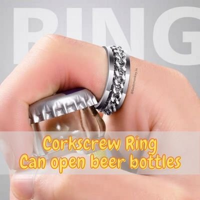 Corkscrew Ring - Rotating Chain – Geekmonkey